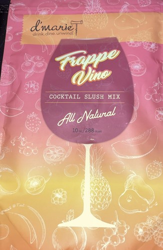 3 - 10 oz Bags - All Natural d’marie Frappe Vino Slush Mix Drink Dine ...