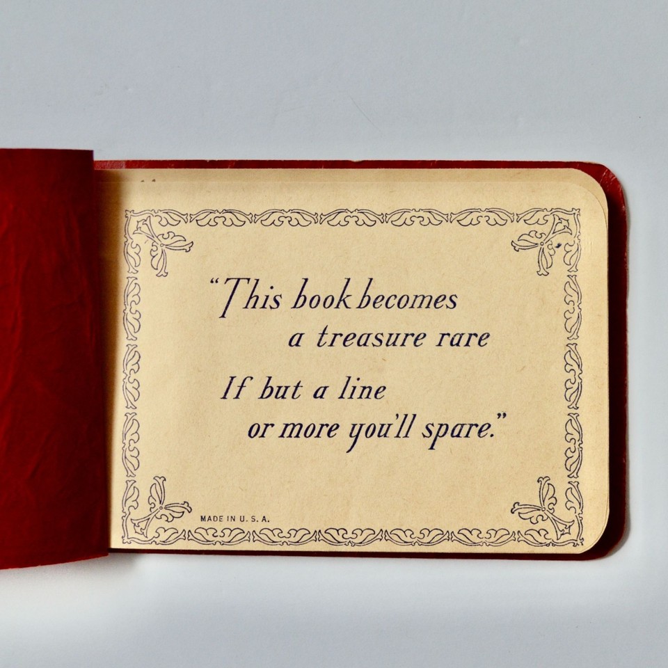 Vintage Autograph Book with fun surprise inside | eBay