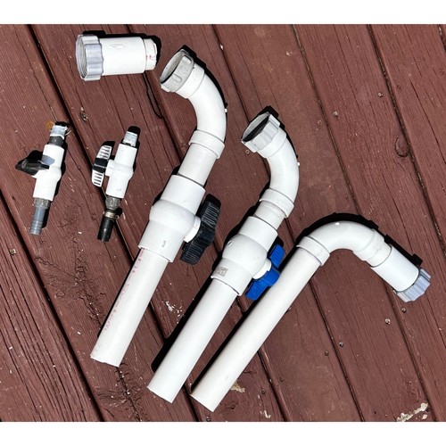 Pool Valves for PVC Pipe Filter System Setup Shutoff Intex Nuts ...