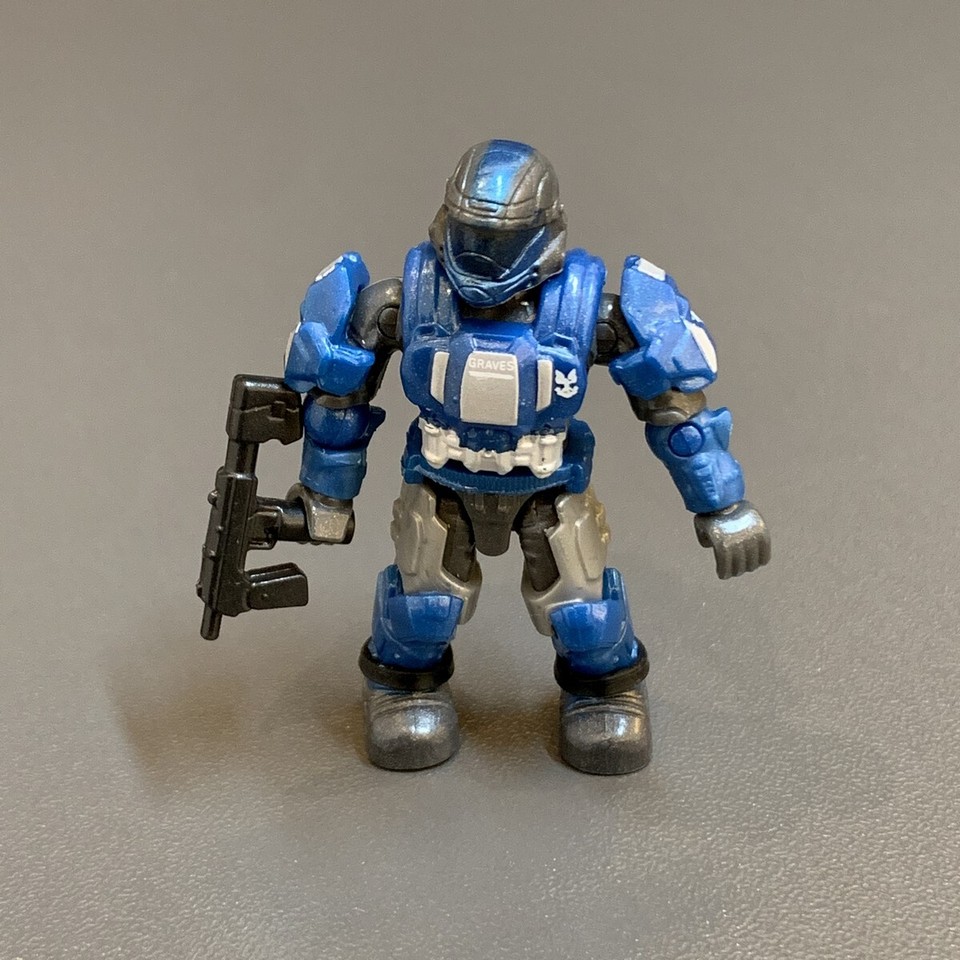 3X Rare Mega Bloks Construx Halo Heroes Series Buck ODST action figure ...