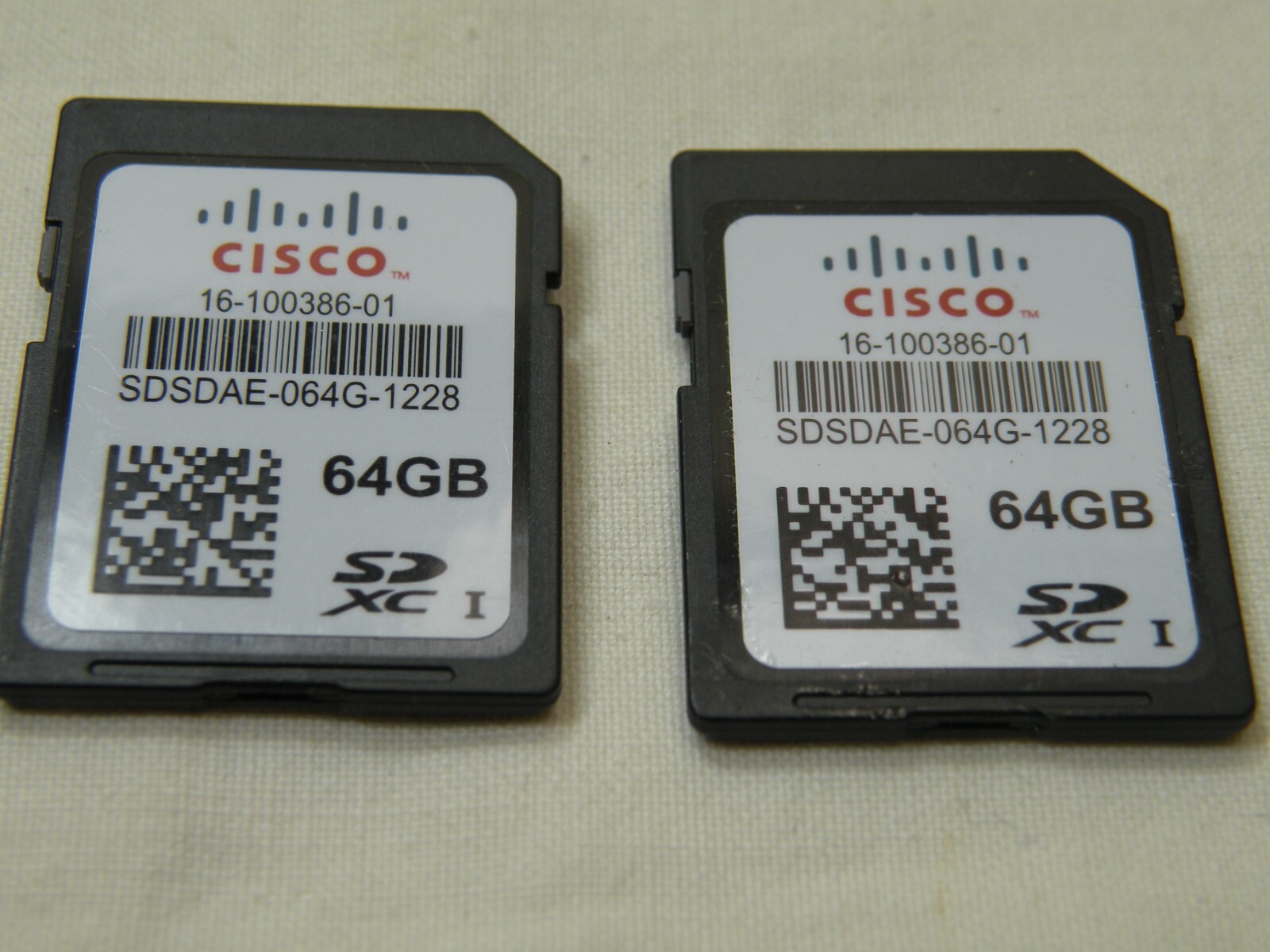 Dell PMR79 Dual SD Flash Card Reader Module w/ Two Cisco 64 GB SD Cards ...