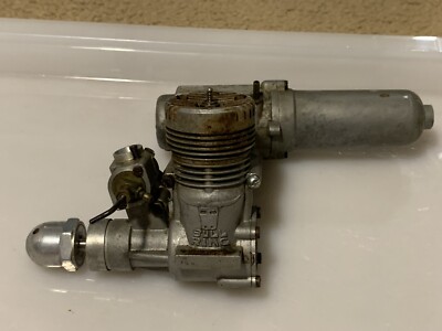 K & B BULL RING SUPER TIGRE 46 MADE IN ITALY rc AIRPLANE ENGINE turns ...