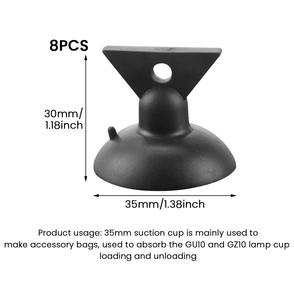 8pcs PVC Durable Led Bulb Removal Tool Wall Replacement Part Mini Track ...