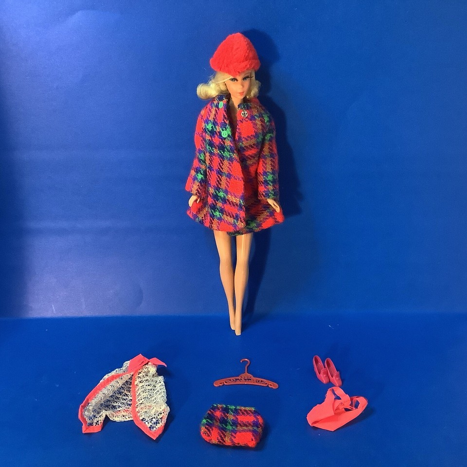 Vintage 1970 Sears Exclusive Mod Talking Barbie (Mute) Mad About Plaid ...