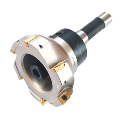 4" Face Shell Mill Cutter 90 Degree 6 Flutes R8 Face Milling Cutter W ...