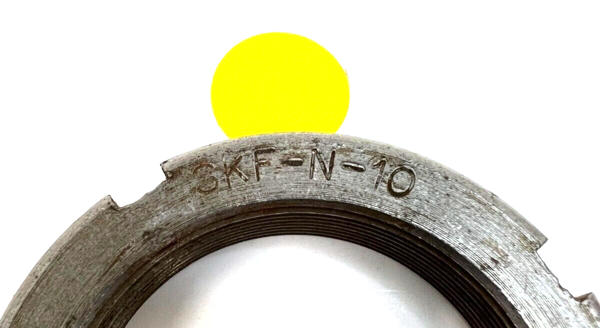 SKF N10 BEARING LOCK NUT 1.967-18 INCH THREAD SIZE OD 2-11/16" 1/2 ...