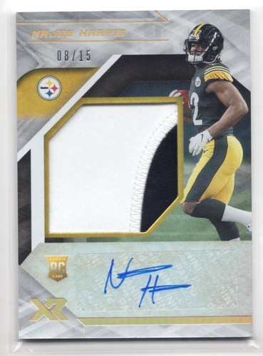 2021 PANINI XR Rookie XL Patch Auto Najee Harris White /15 RC | eBay