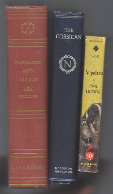 lot of 3 NAPOLEON Emil Ludwig pb ...AND HIS SON Pierre Nezelof hb ...