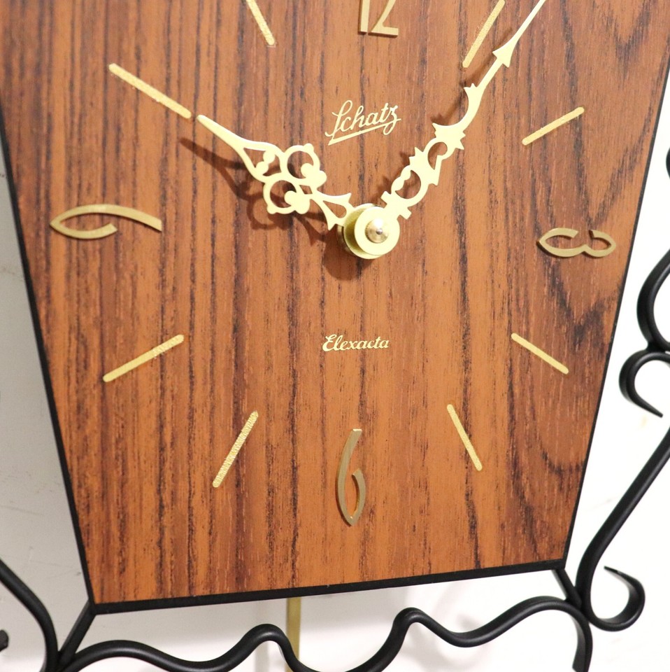 SCHATZ ELEXACTA Vintage Wall Top Clock NEW OLD STOCK NOS Rare! Cast ...