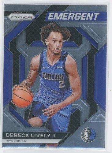DEREK LIVELY II 2023-24 PANINI PRIZM ROOKIE EMERGENT #26 RC | eBay