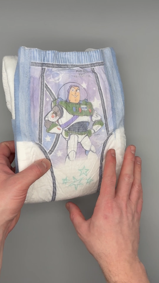 CustomZ Space Man ABDL Adult Baby Diaper Nappy with Fade When Wet Stars ...