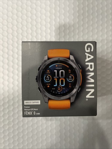 Garmin 010-02905-10 Fenix 8 Sapphire Smartwatch Athlete GPS Watch - 51 ...