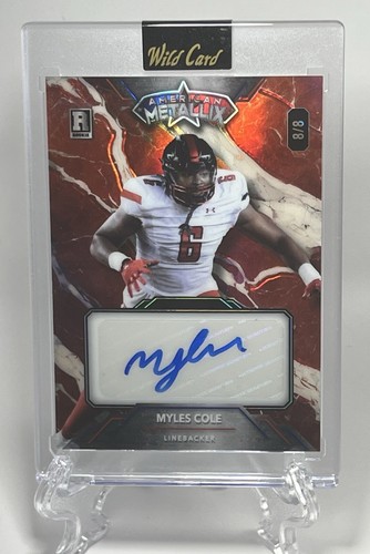 2023 Wild Card American Metallix WildLight Auto 8/8 Myles Cole #WML-MCA ...
