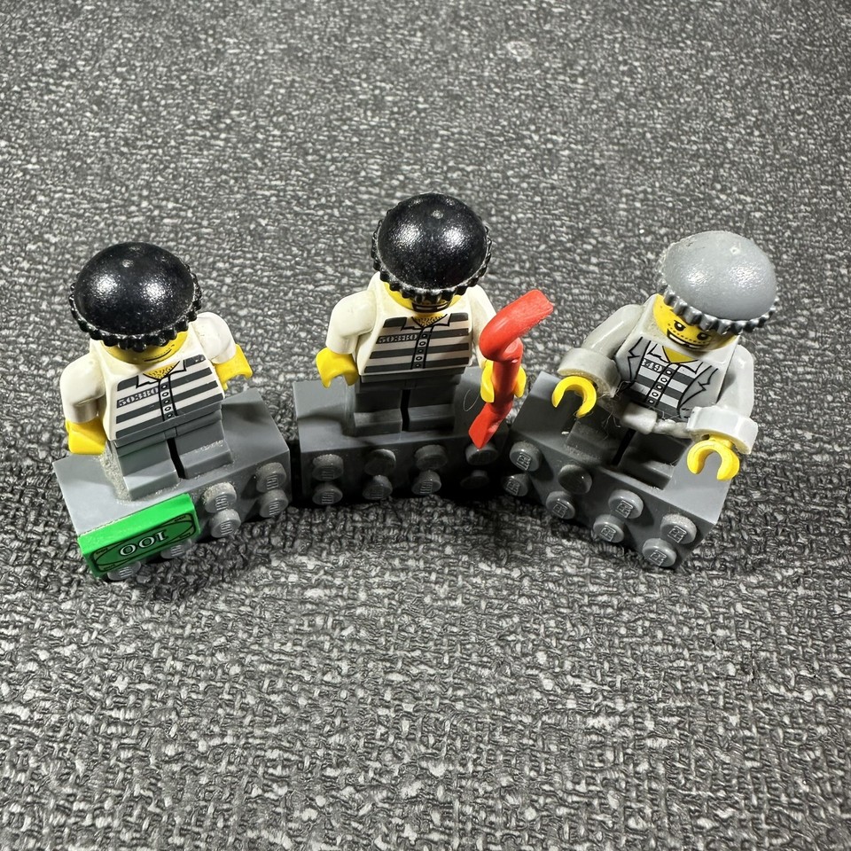 LEGO Magnet Set Robbers Bandits Jail Prisoners Minifigure Set Lot | eBay