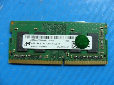 HP 17m-bw0013dx Micron 4GB PC4-2666V Memory RAM SO-DIMM MTA4ATF51264HZ ...