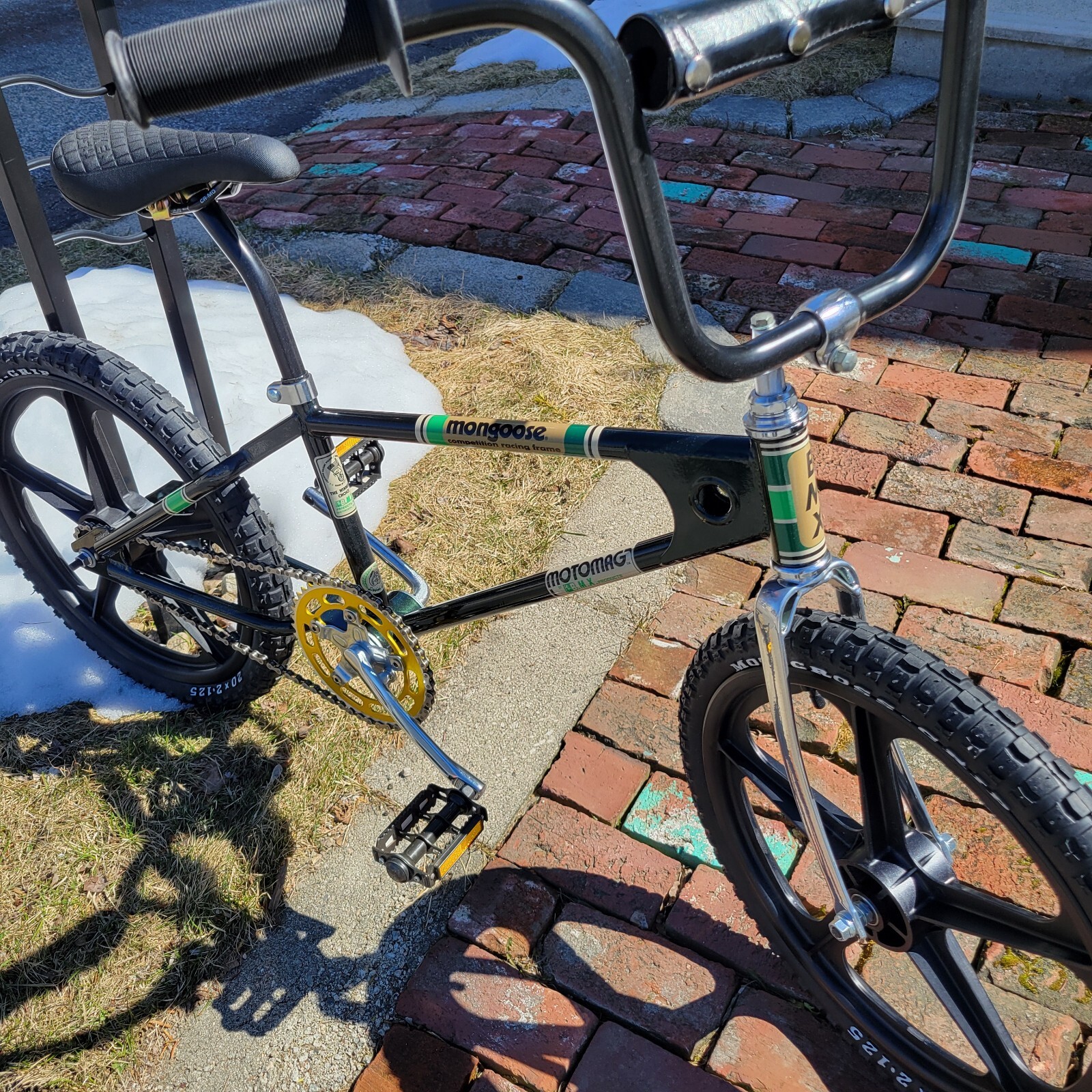 1980s Mongoose Motomag BULLITT Forest Green metallic With Skyway Mags ...