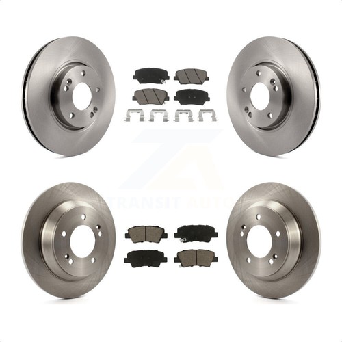 Front Rear Brake Rotor Ceramic Pad Kit For Kia Rondo With Electric ...