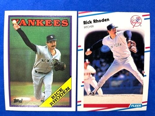 MLB - Rick Rhoden 1988 Topps & 1988 Fleer Baseball - Yankees | eBay