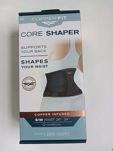 New COPPER FIT Core Shaper Women Charcoal S/M Waist 26"-34" | eBay