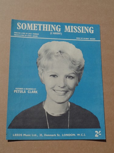 Petula Clark - Something Missing sheet music | eBay