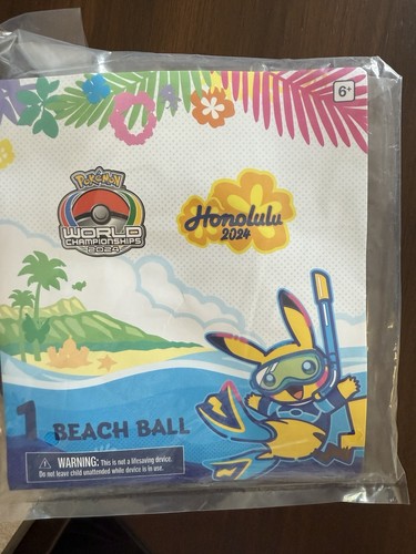Pokemon 2024 World Championships Exclusive 7" Beach Ball Honolulu ...