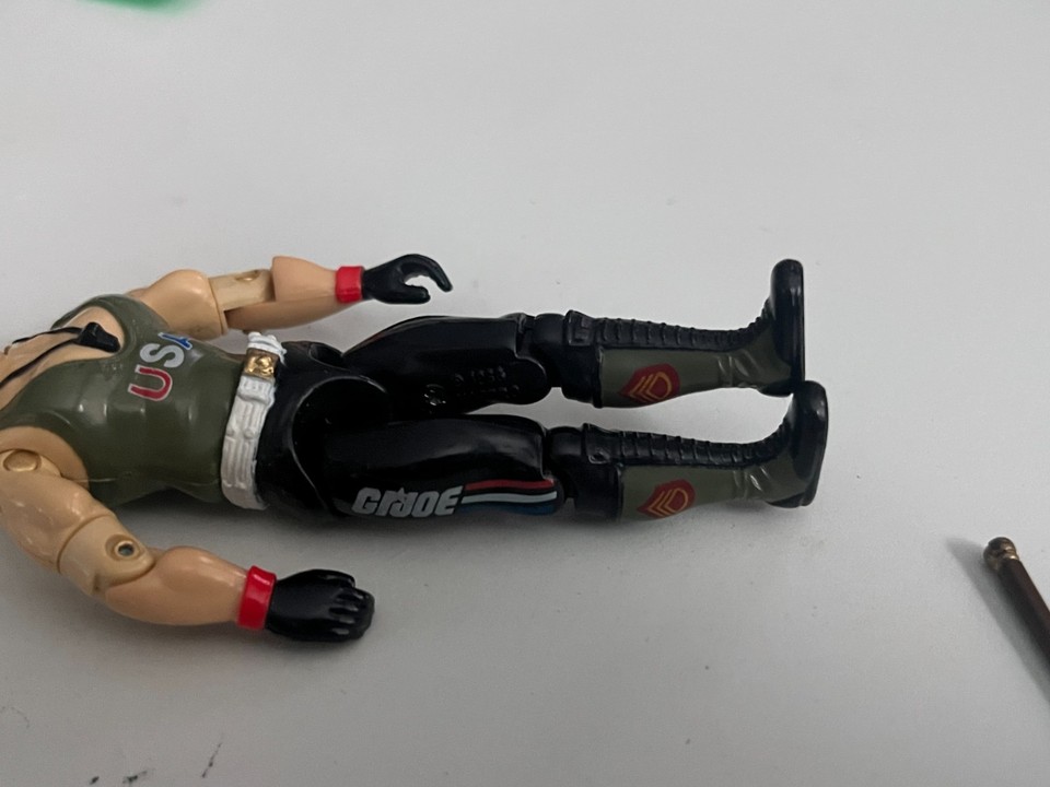 gi joe lot figure 1986 sgt slaughter USA 100% complete perfect colors ...