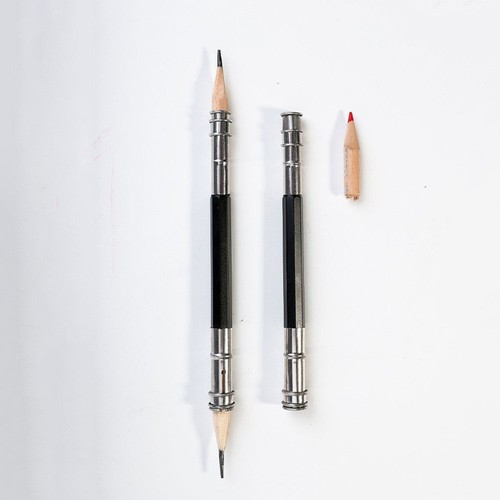 12 Pcs Pencil Extender Man Pencils Extensions Holder Adjustable Metal ...