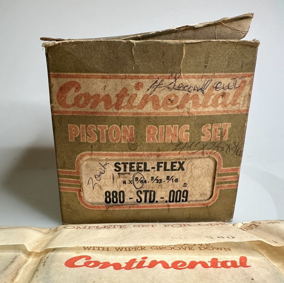 880 Continental Piston Ring set (STD) Chrysler Dodge Plymouth 383 1959 ...