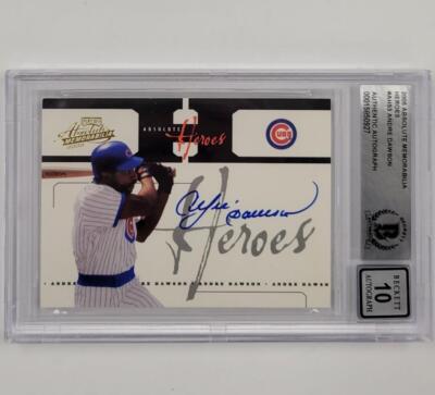 Andre Dawson signed 2005 Playoff Absolute Heroes #AH26 card /250 BGS ...