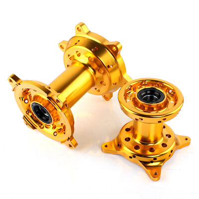 For Suzuki RMZ 250 450 Gold Aluminum Wheel Hubs 36 Holes RMZ250 07-24 ...