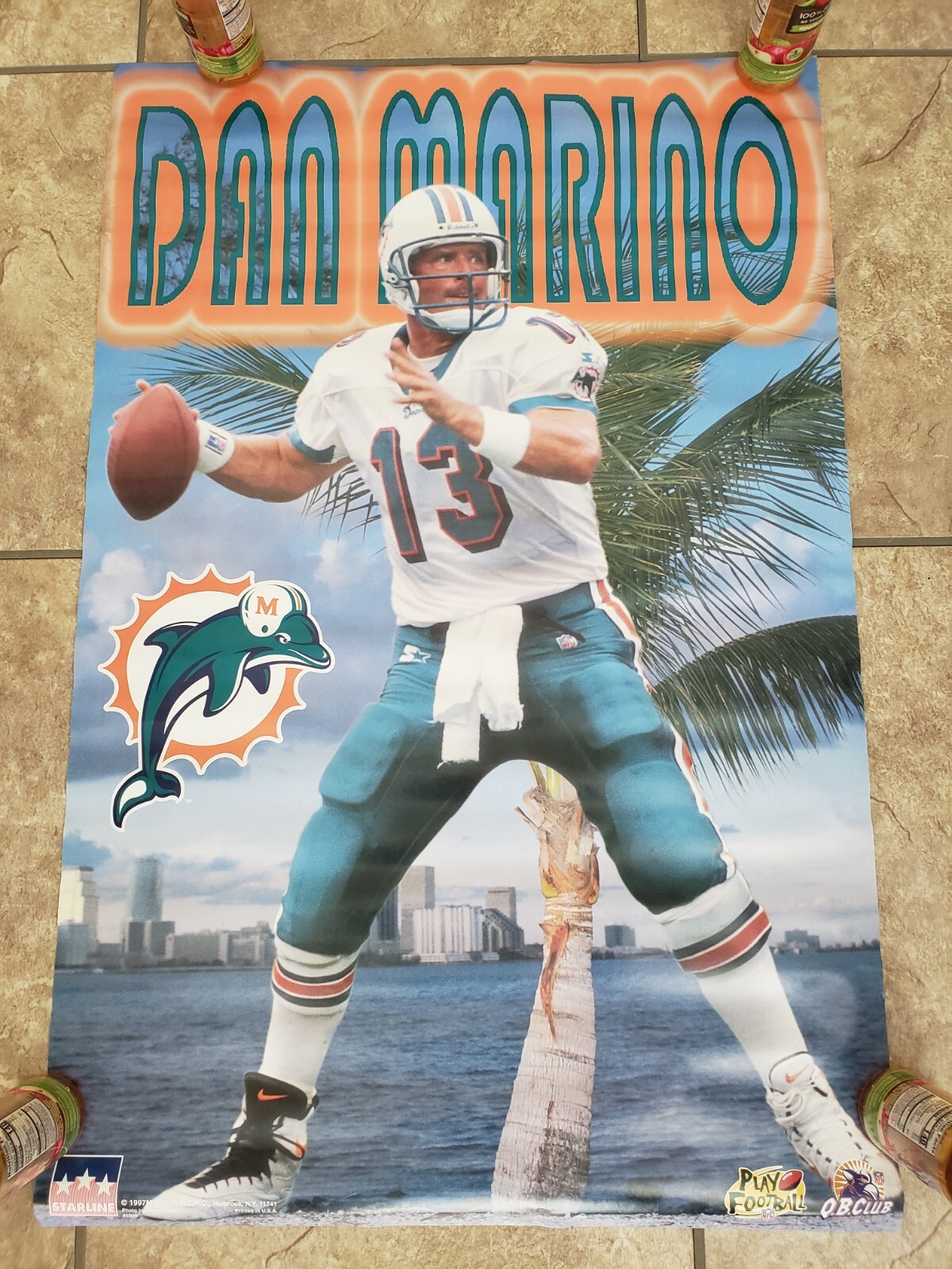 Dan Danny Marino Miami Dolphins #1008 VINTAGE POSTER Starline In ...