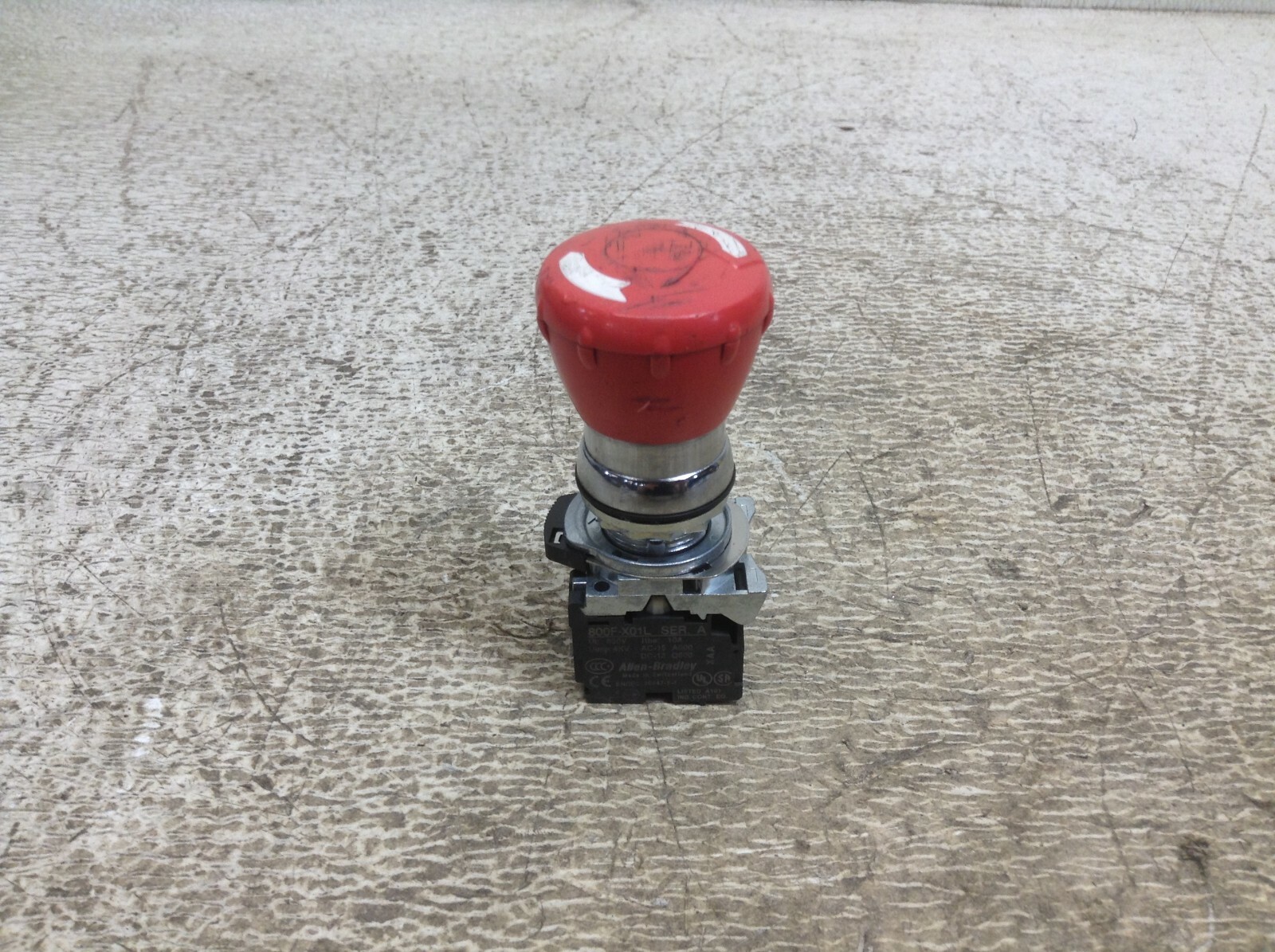 Allen Bradley 800F-X01L Red Push Twist Button Ser. A 800FX01L | eBay