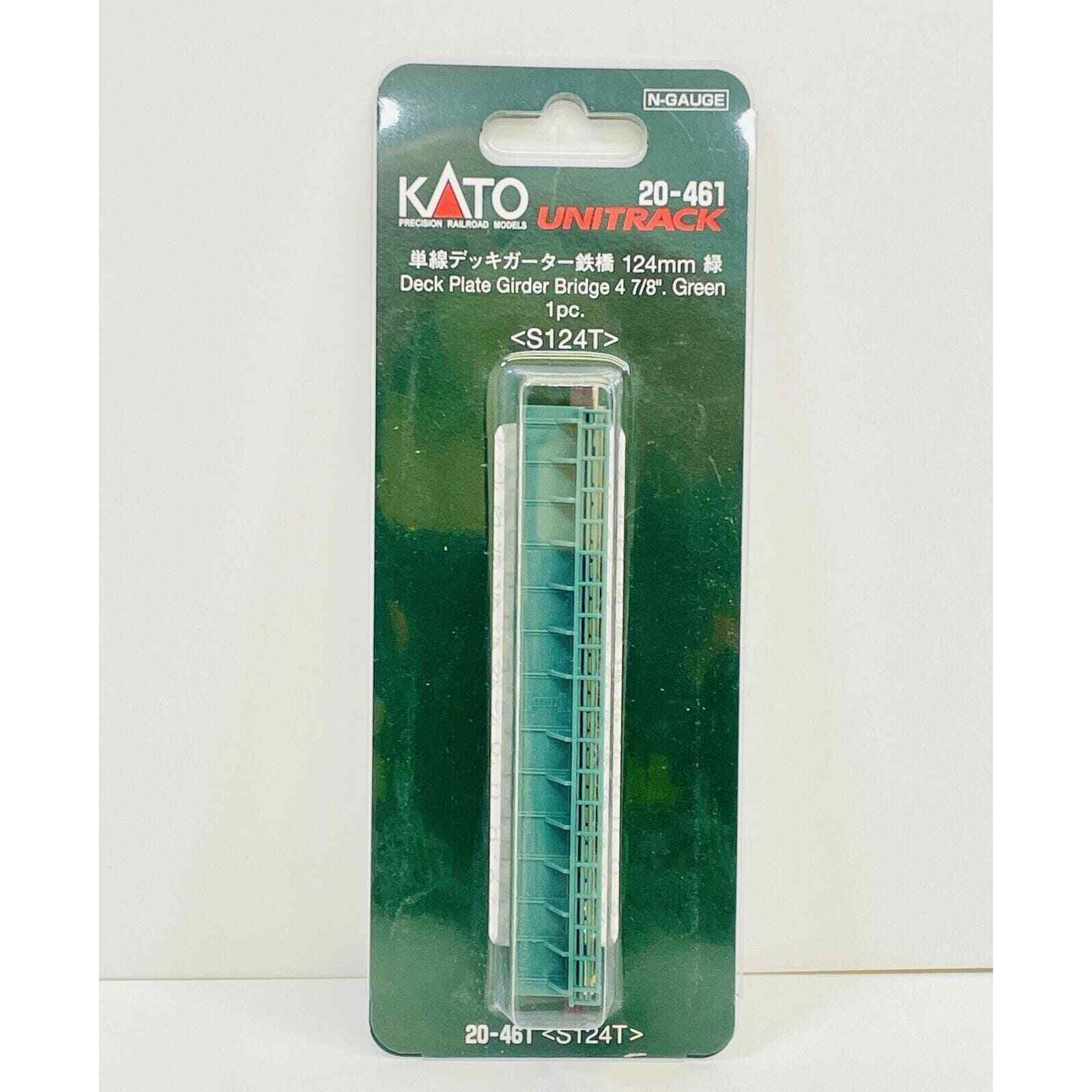 Kato N Deck Plate Girder Bridge Green 124mm (4 7/8") Unitrack 20-461 ...