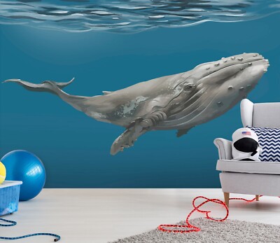 3D Tier Grau Wal H2894 Tapete Wandbild Selbstklebend Abnehmbare ...