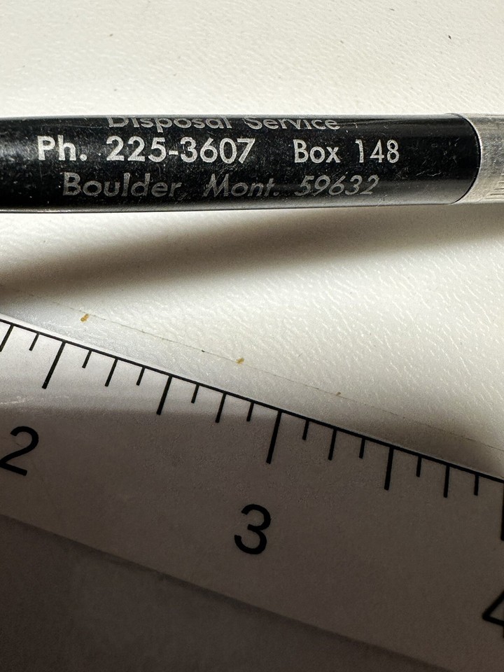 Vintage Boulder Montana Gordon Giulio Waste Disposal Service ...
