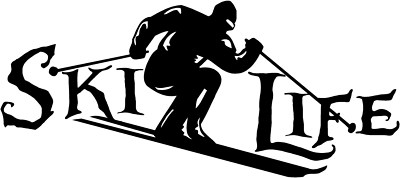 SKI LIFE SNOW DECAL STICKER racing truck downhill colorado skis skiing ...