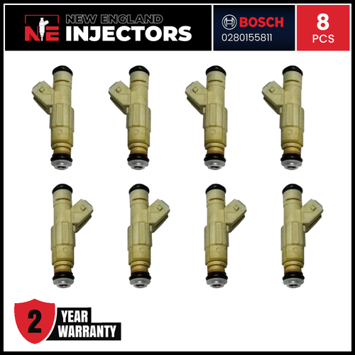 36LB Fuel Injectors Genuine Bosch Upgrade Chevy Ford Dodge Set of 8 ...