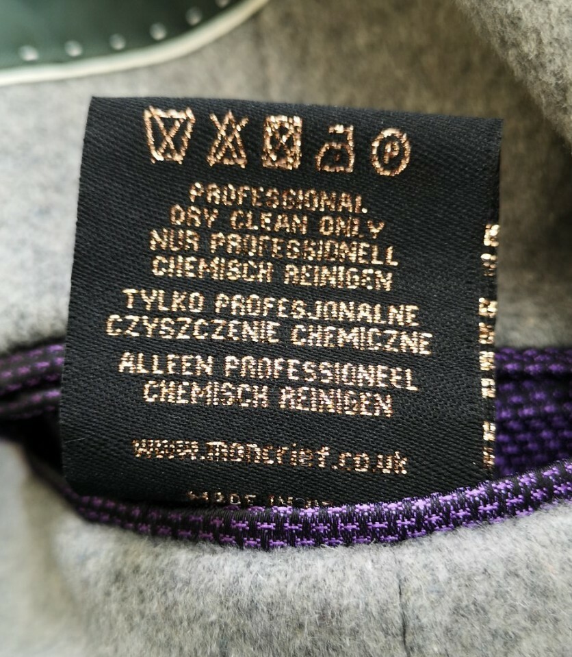 Moncrief Men's Grey Wool Cashmere Blend Coat Size 42 Good Used ...