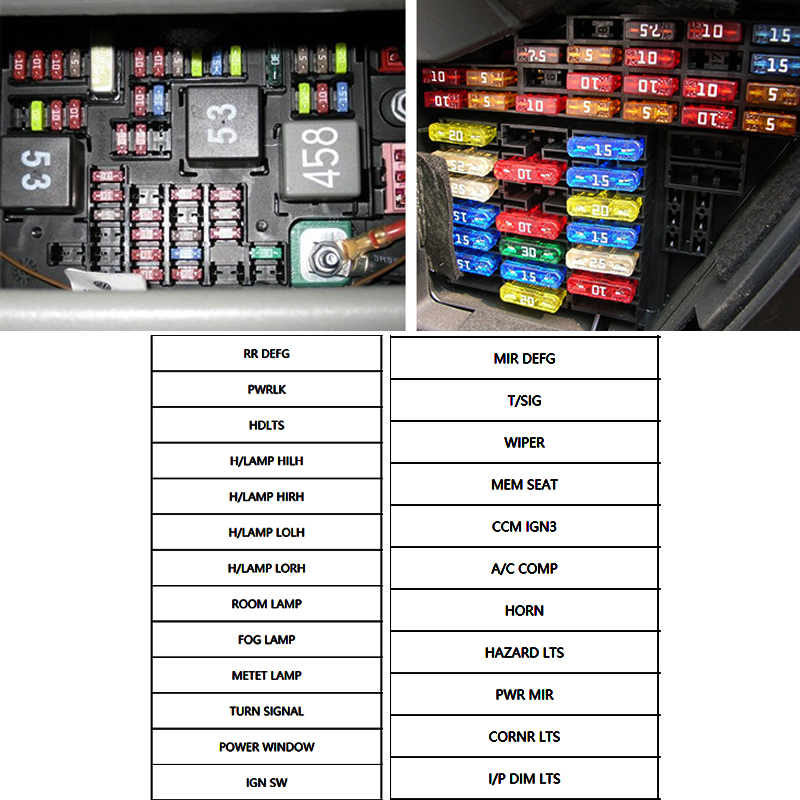 40PCS 3Legs Micro standard ATL Style CAR BLADE FUSE 5-15AMP For FORD ...