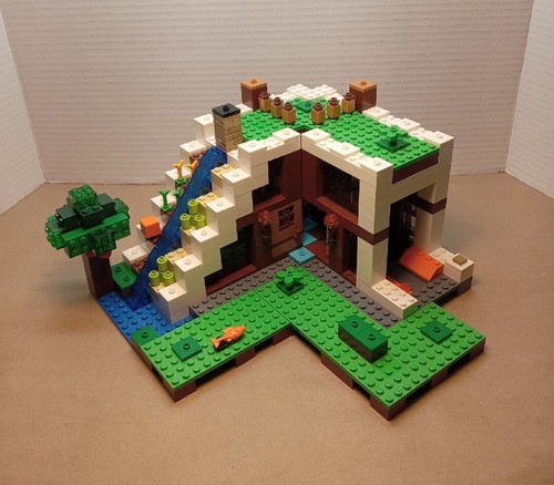 Lego Minecraft 21134 The Waterfall Base- Missing Minifigures And Parts ...
