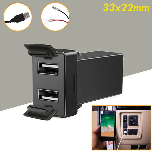 USB Port Charger/ Audio LED Indicator Adapter for Toyota Camry RAV4 ...