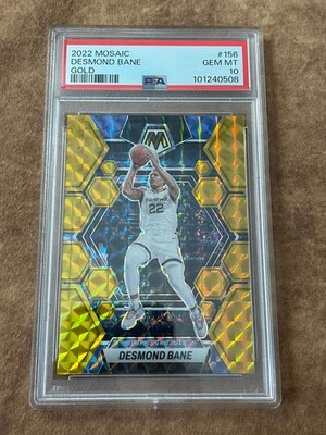 PSA 10 2022 Mosaic Gold Prizm 01/10 DESMOND BANE #156 GRIZZLIES GEMMT | eBay