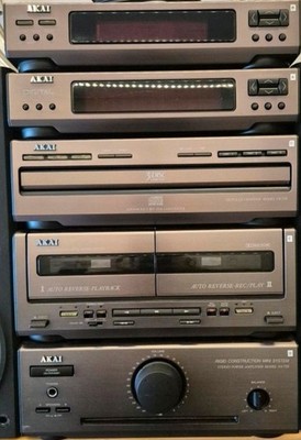 AKAI ANLAGE MX 750 Vintage Stereo Musikanlage EQUALİZER Mit 5 CD Und ...