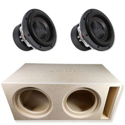 B2 Audio Dual 8" RAGE V3 Subwoofer Combo with Tru Spec Prefab Vented ...