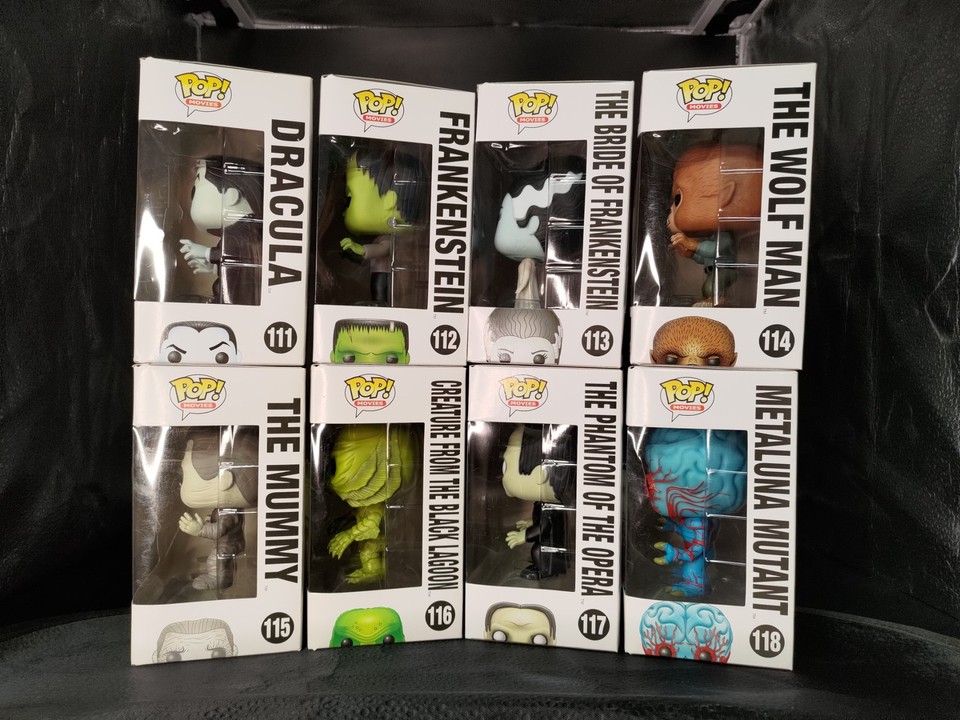 FUNKO POP! RARE Movies Bundle 8pc 111-118 "Universal Monsters" [VAULTED ...