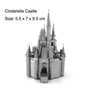 3D Metal Puzzle Cinderella Castle Model Mosaic Kit DIY Princess | eBay ...