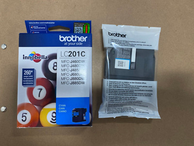 Genuine Brother LC201 Cyan Ink Cartridge (LC201C) Single New Free ...