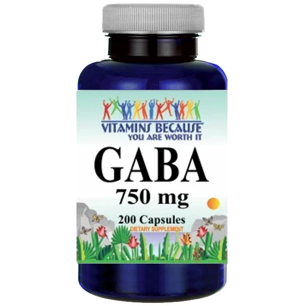 GABA 750 Mg (Gamma Aminobutyric Acid), 49% OFF