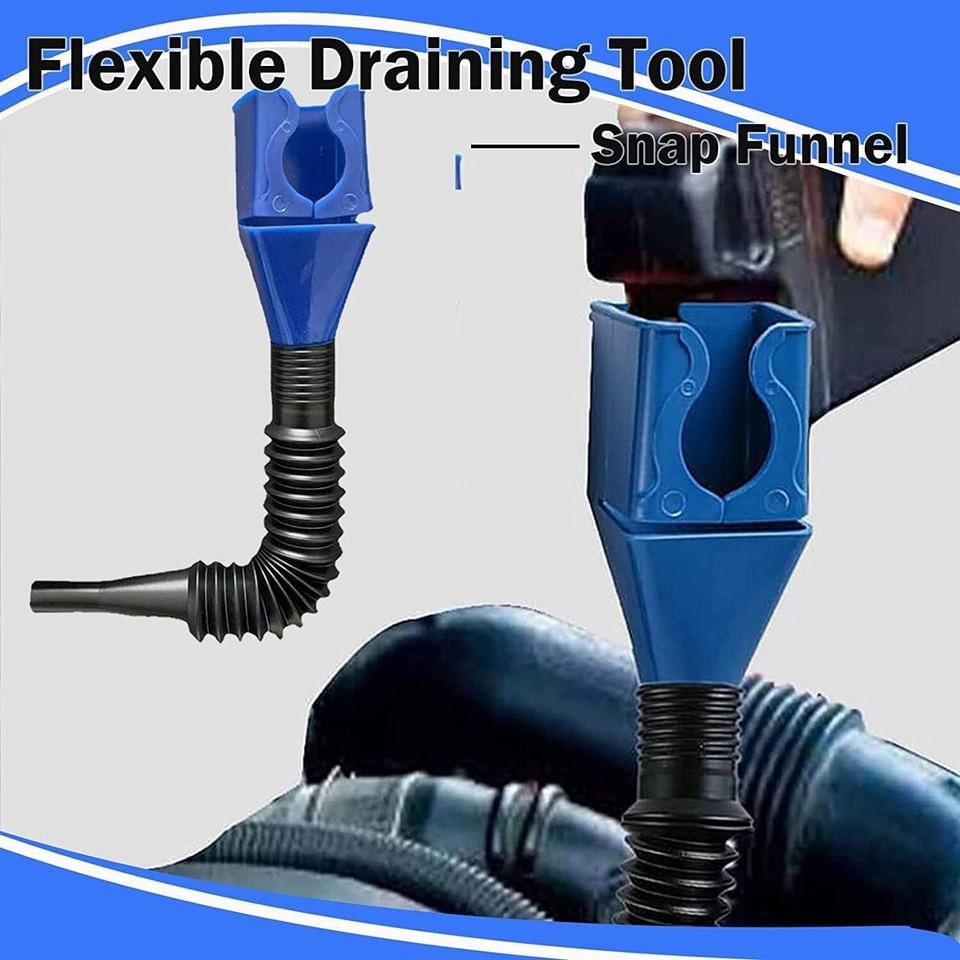One-Hand Snap Funnel – Flexible Spill-Free Oil, Gas & Coolant Filling ...