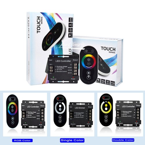 Touch LED RGB single color Dimmer RF controller Wireless 18A 216W For ...